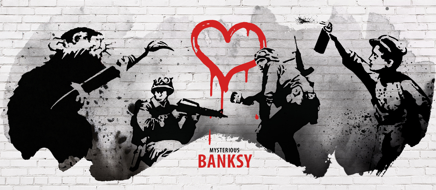 Trender: Banksy-tavlor - urban art och väggdekorer av Banksy för dina ...